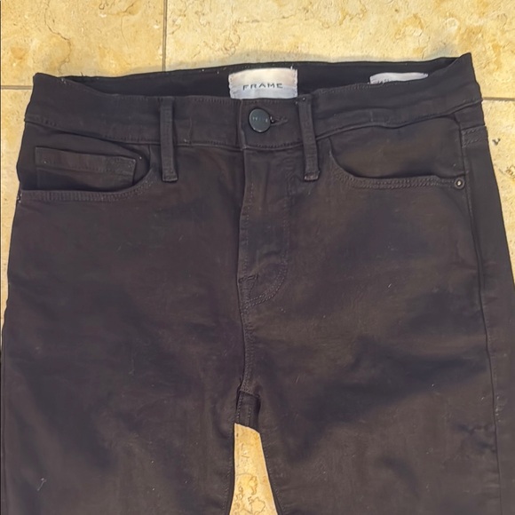 Frame Denim | Jeans | Frame Denim Black Skinny Jeans Le Skinny De ...